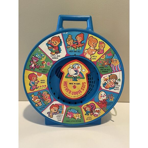 Mattel | Toys | Vintage 983 Mattel See N Say Mother Goose Says Nursery ...